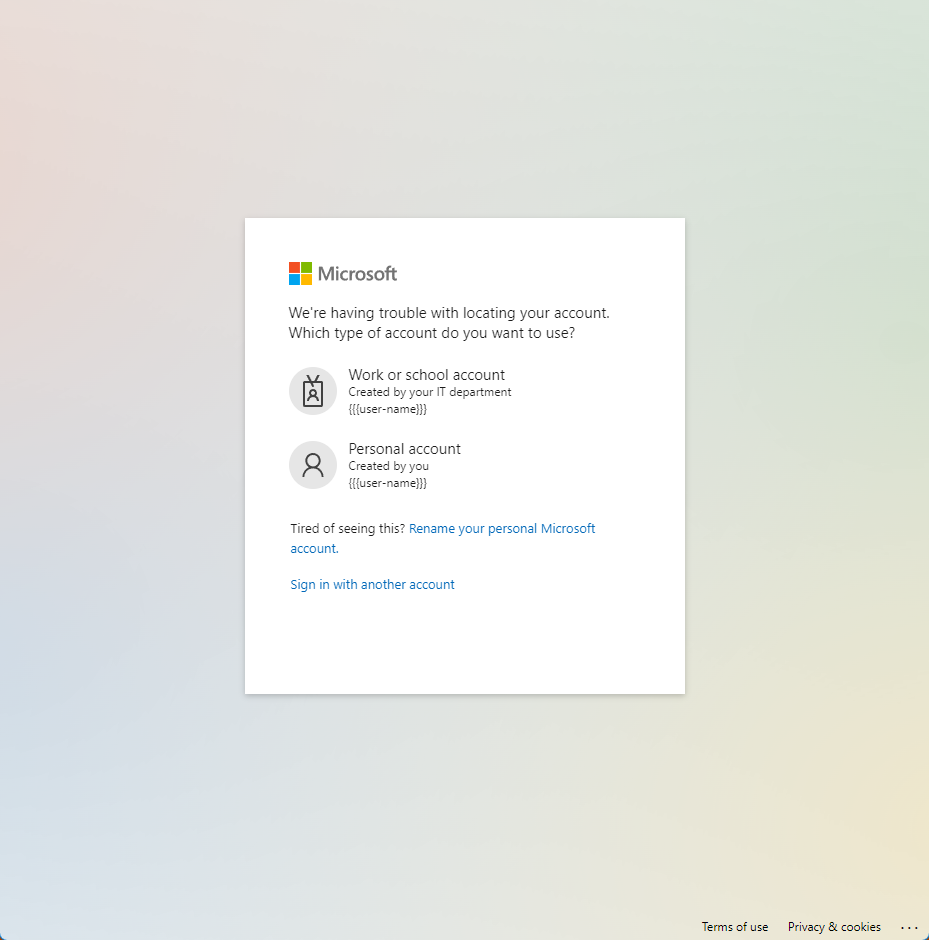 VisualStudio: Changing password of dev account -> undefined behaviour ...