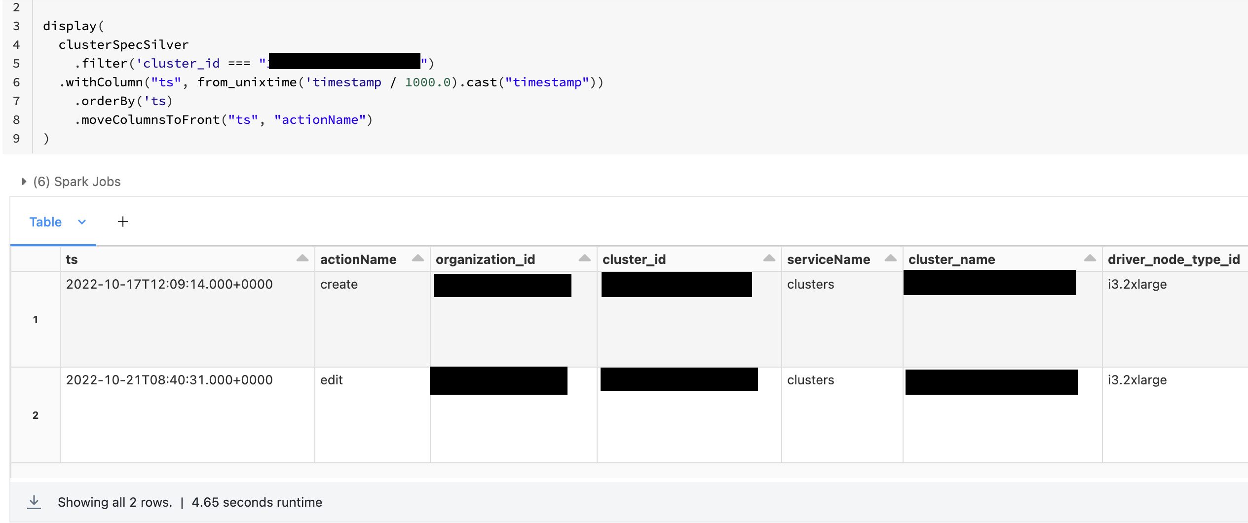 [Bug] - Events are getting missed in Cluster_Spec_silver. · Issue #704 · databrickslabs ...
