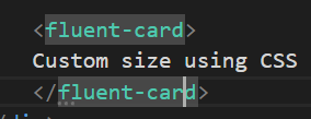 Fluent Card is not working correctly and throwing "Cannot read ...