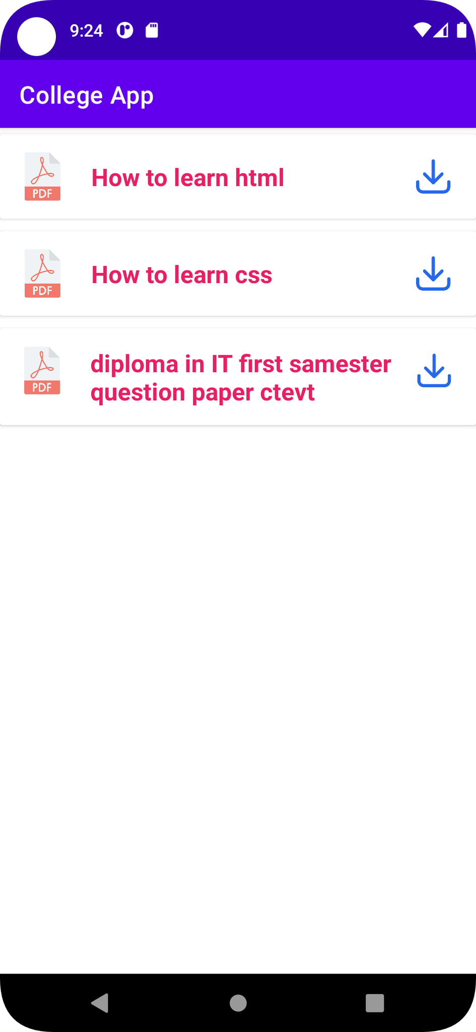 GitHub - androidtut/CollegeApp