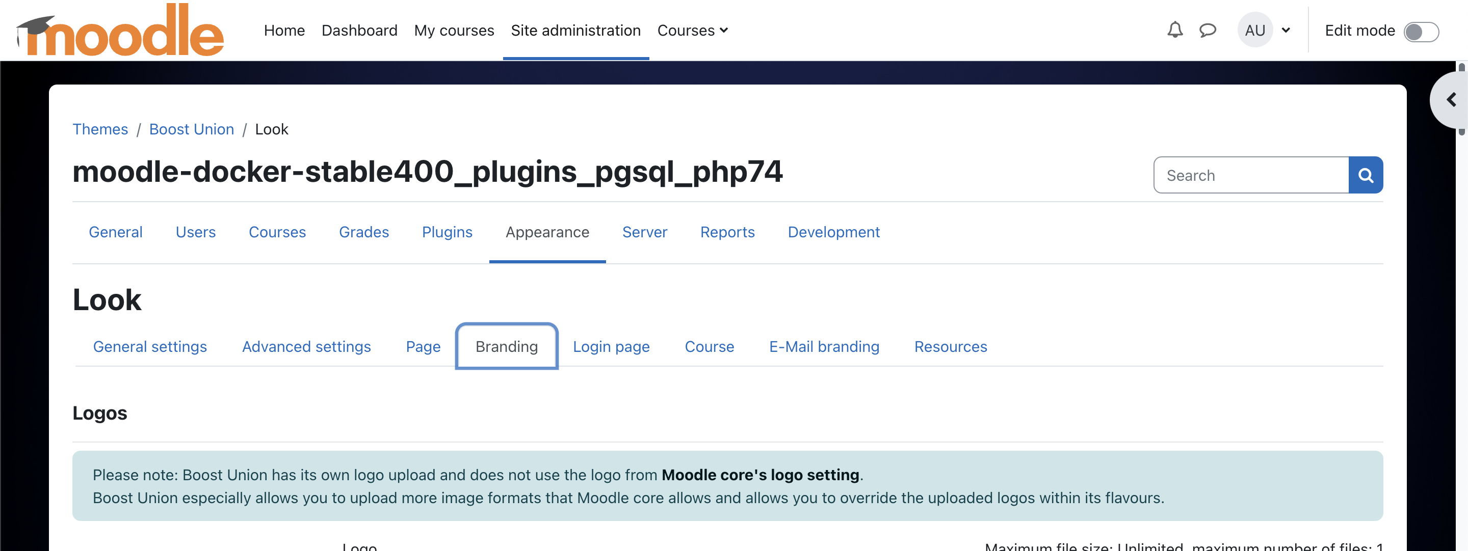 Feature: Allow SVG files for the logo and compact logo setting · Issue #160 · moodle-an ...
