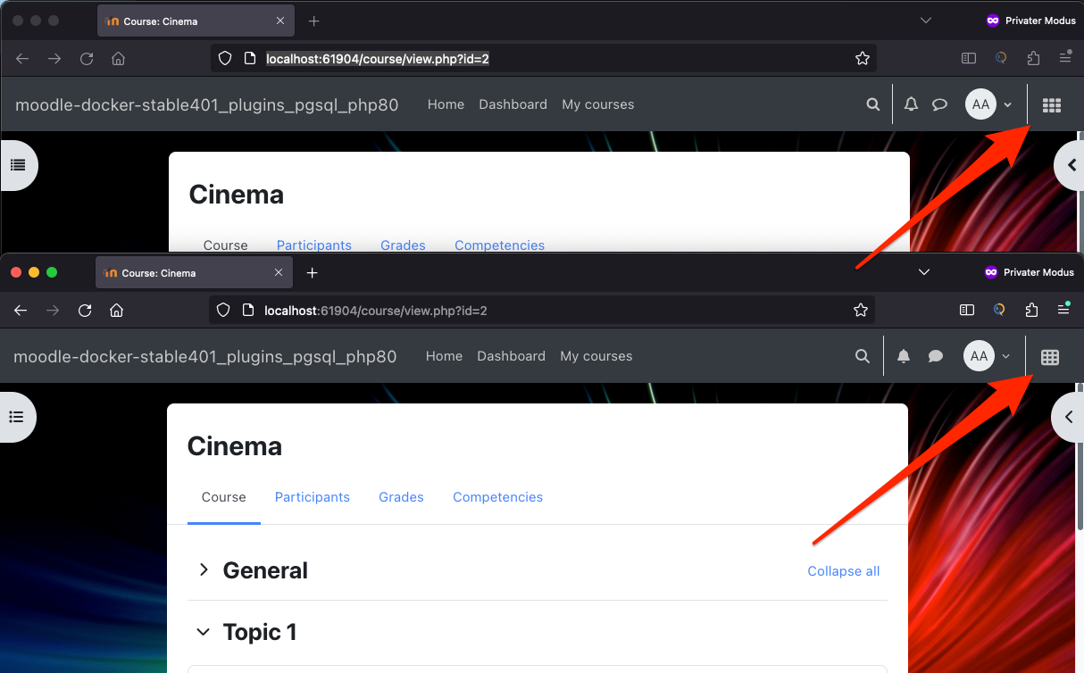 Improvement: Use better icon for offcanvas button with FontAwesome 6 · Issue #265 · moodle-an ...