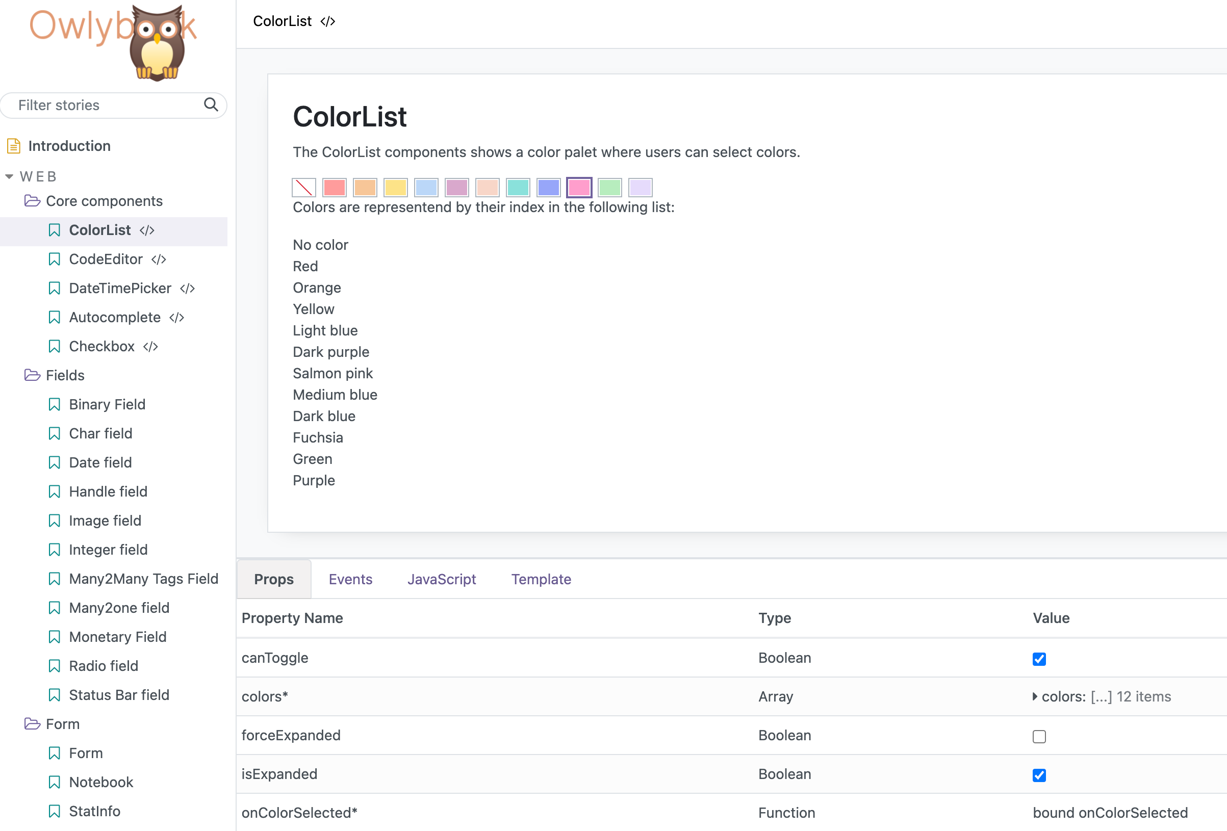 GitHub - fdardenne/owlybook: Browse and interact with Odoo UI views and components