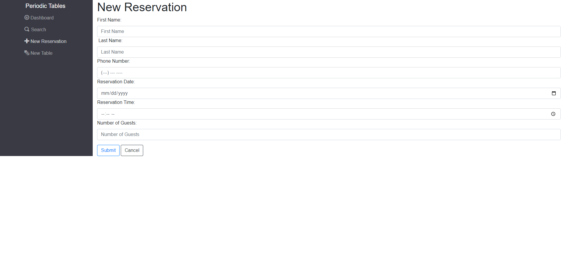 GitHub - RachelKauffman/Restaurant-Reservation: Starter for capstone ...