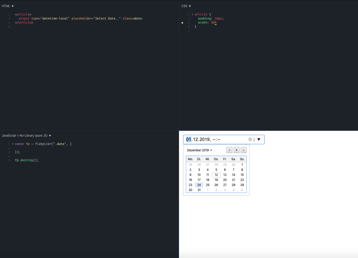 Destroy method sets wrong type on Firefox 71 · Issue #2055 · flatpickr/flatpickr · GitHub