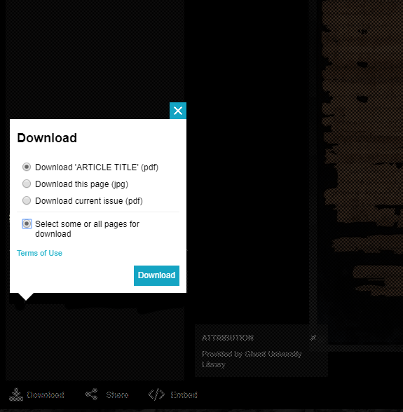 Download individual article from a Journal · Issue #2 · UniversalViewer/user-stories · GitHub