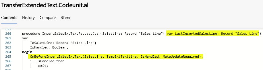 [Event Parameter Request] codeunit 378 "Transfer Extended Text ...