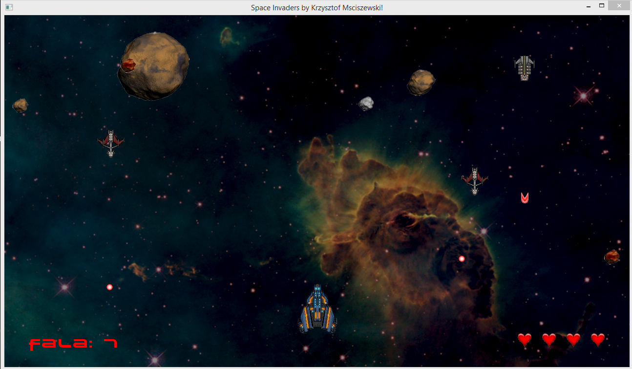 GitHub - KrzysiekMsci/Space_Invaders: Space shooter game using c++ with sfml library