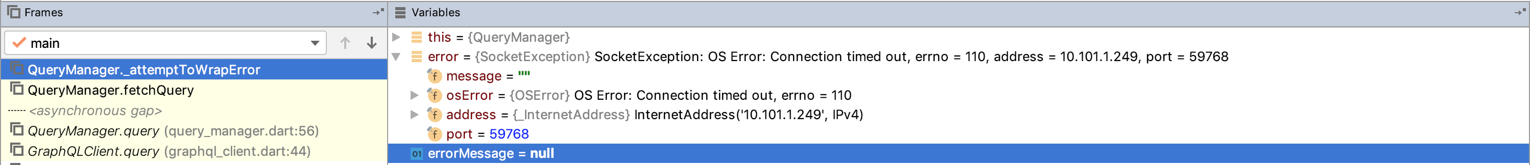 SocketException is unusable · Issue #355 · zino-hofmann/graphql-flutter · GitHub