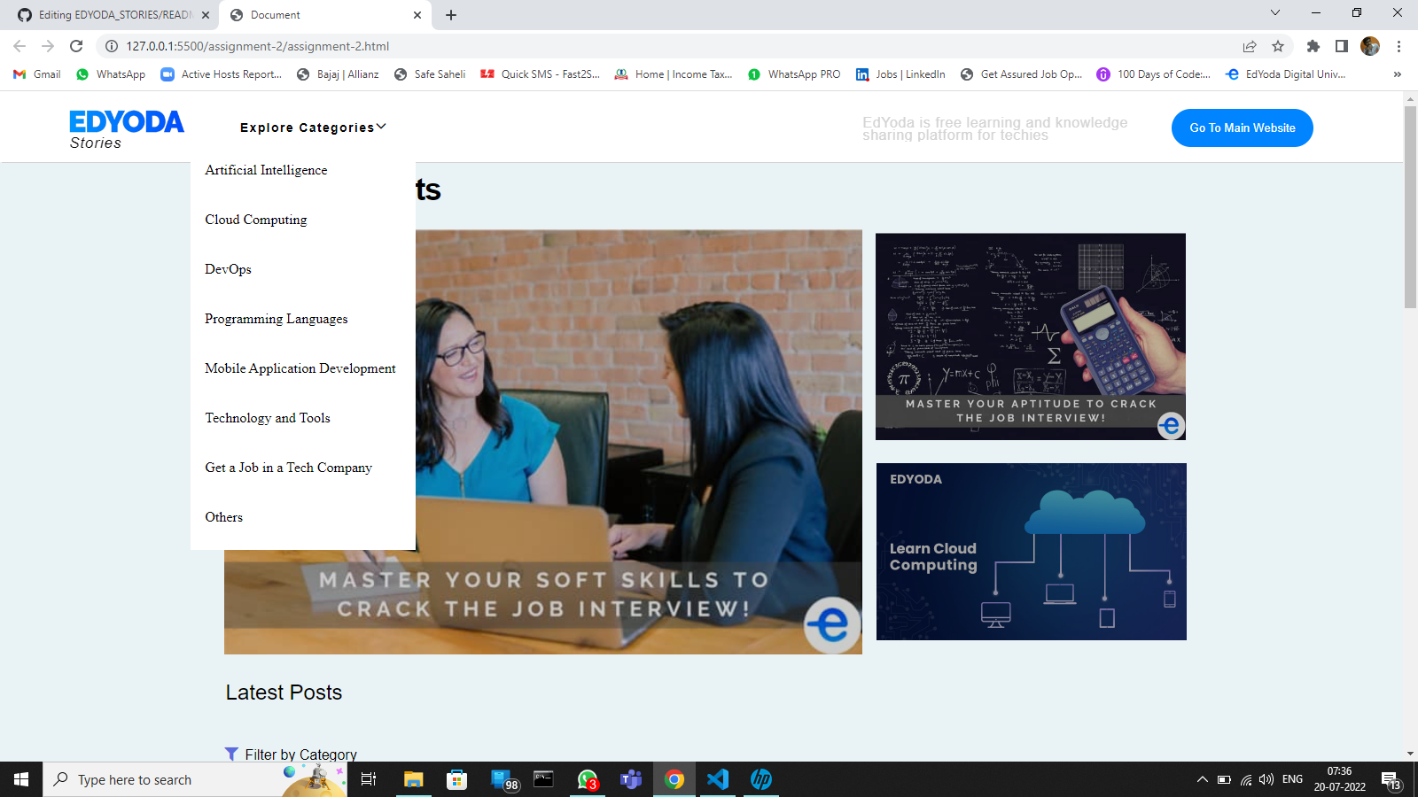 GitHub - SIDDARAMREDDY/EDYODA_STORIES: ASSIGNMENT-2