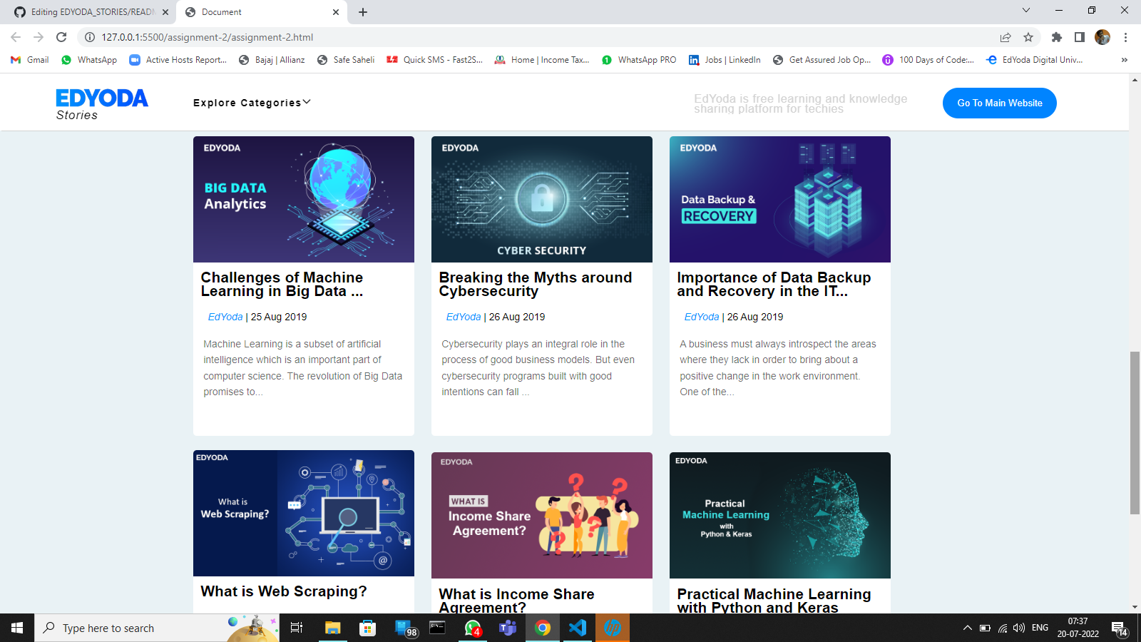 GitHub - SIDDARAMREDDY/EDYODA_STORIES: ASSIGNMENT-2