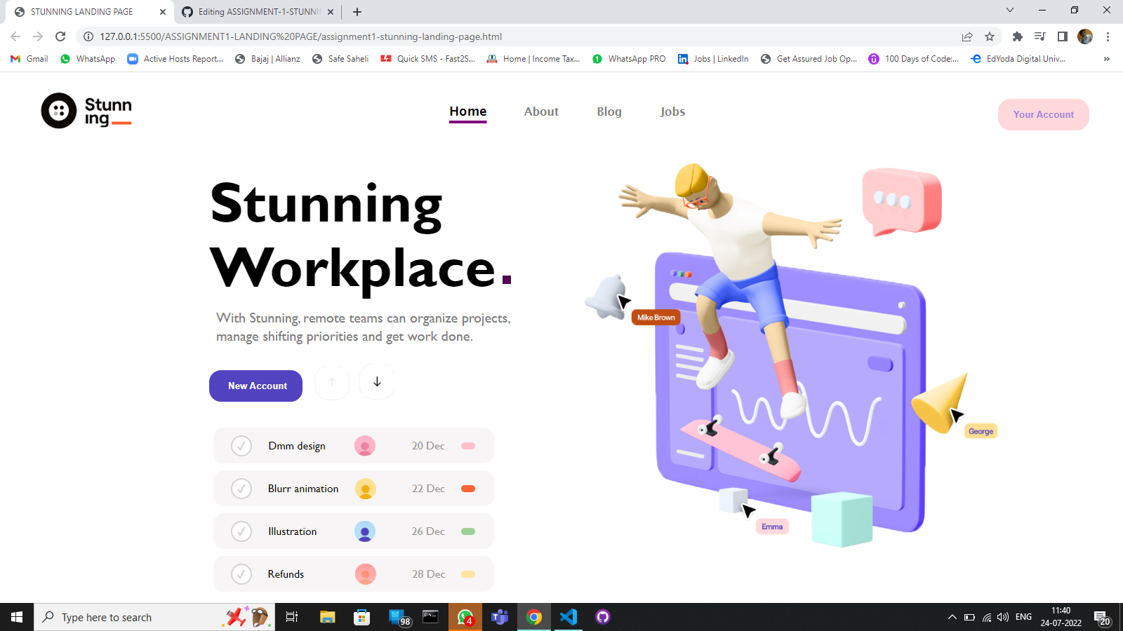 GitHub - SIDDARAMREDDY/ASSIGNMENT-1-STUNNING-LANDING-PAGE