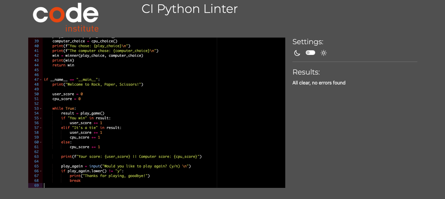 GitHub - barcodin9/PP3-rock-paper-scissors: Project number 3 for CodeInstitute FullStack ...