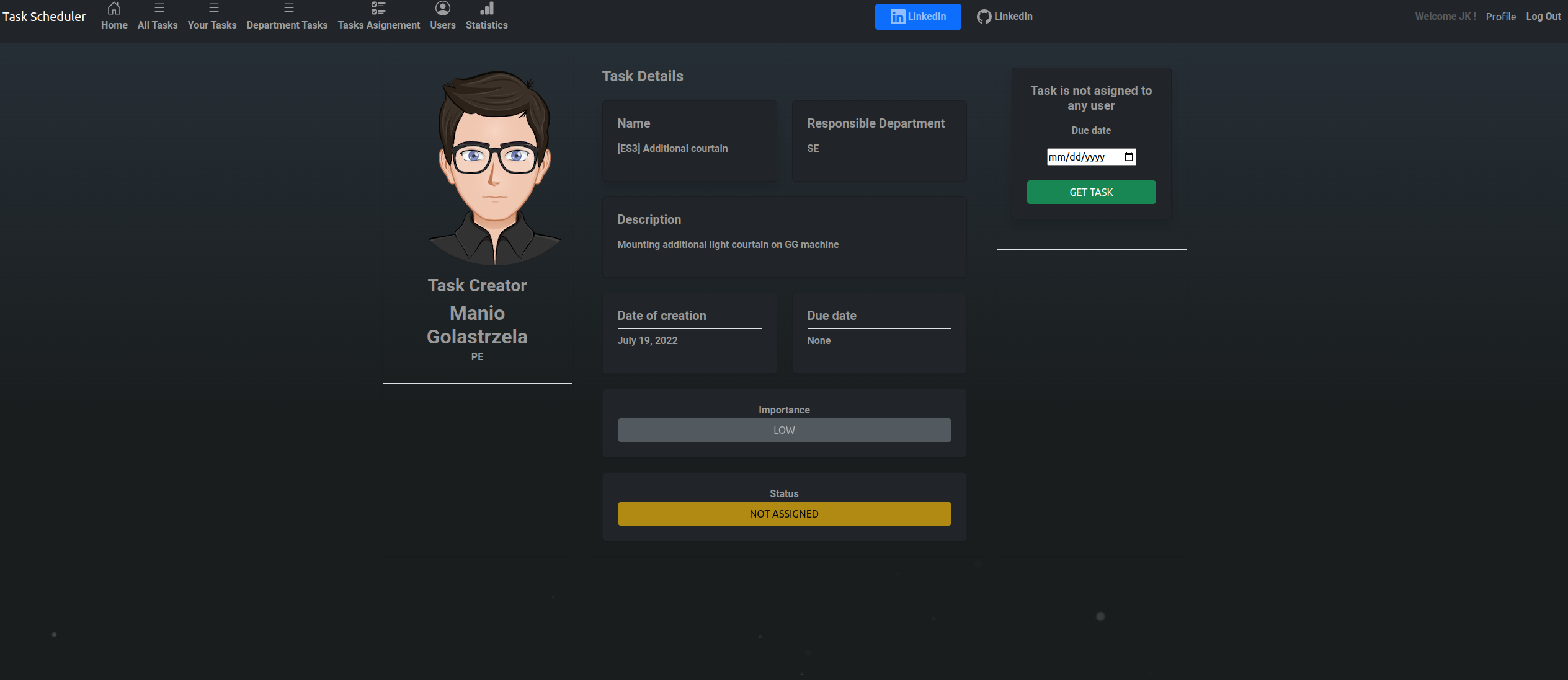 GitHub - CharlieBMF/DJANGO-task-scheduler: Django project to connect ...