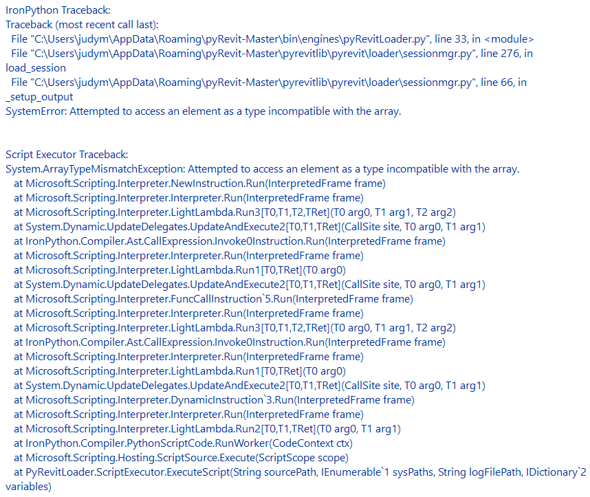 PyRevit fails to load · Issue #1551 · pyrevitlabs/pyRevit · GitHub