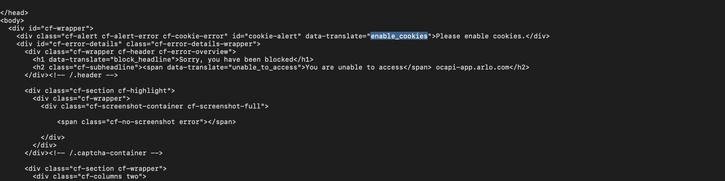unable to connect to Arlo: authentication failed · Issue #778 · twrecked/hass-aarlo · GitHub