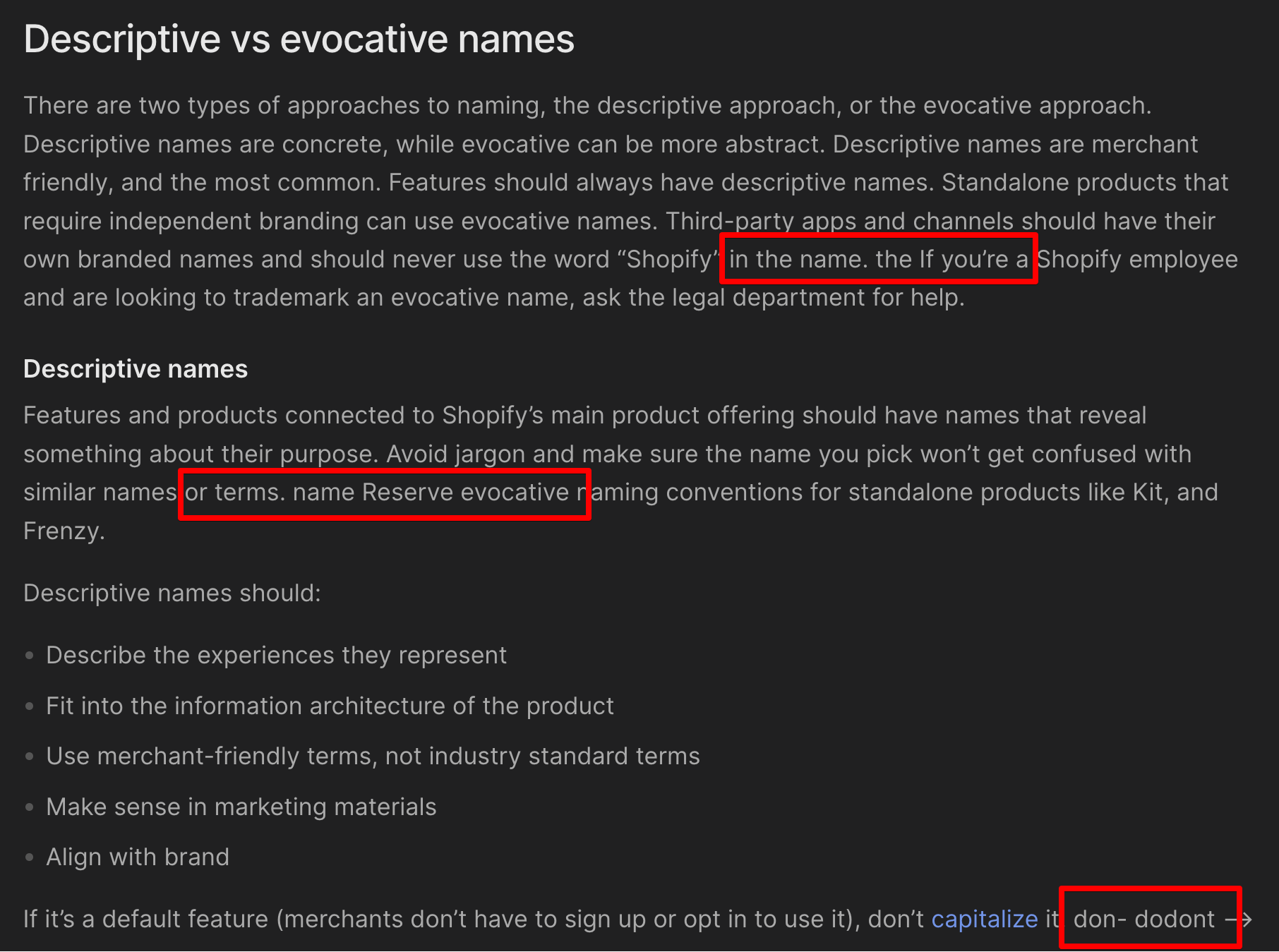Extraneous content/typos in Polaris naming documentation · Issue #6819 · Shopify/polaris · GitHub