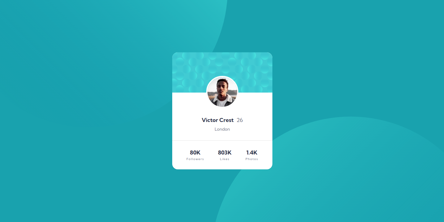 Github Beans Injeans Profile Card Component Social Media Style