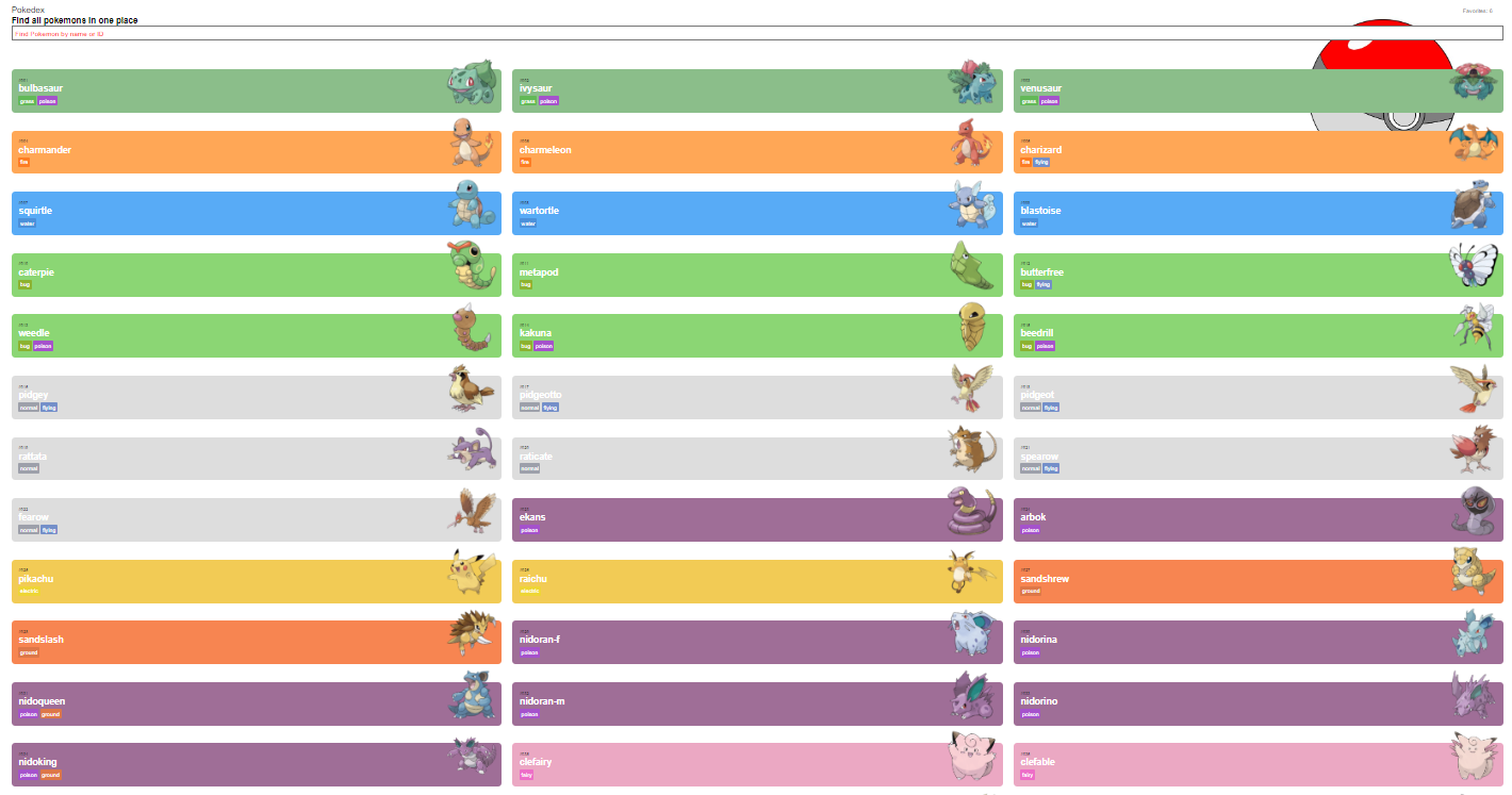 GitHub - GabrielZolk/pokedex: Pokedex is a visual and functional page developed through ...