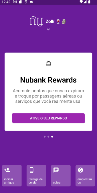 GitHub - GabrielZolk/nubank-flutter: just a clone of the Nubank layout (old app) made with ...