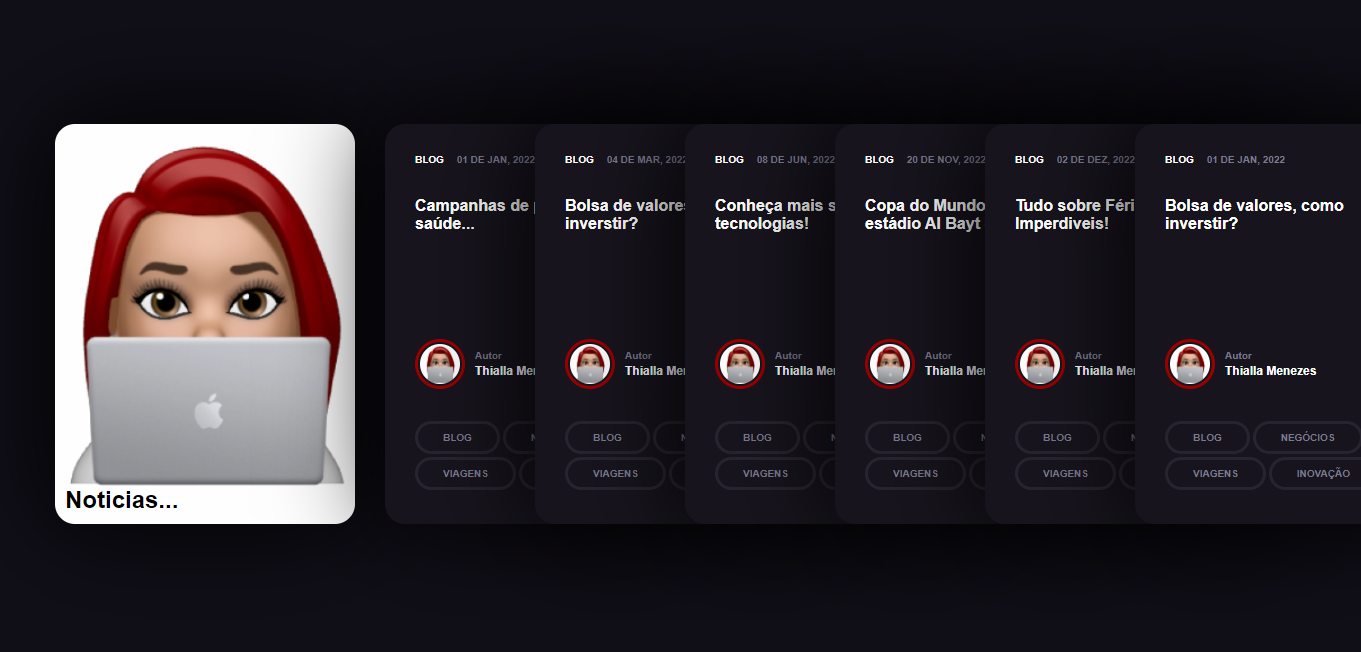 GitHub - ThMenezes/Cards-Informativos: Cards interativo de noticias diversificadas.