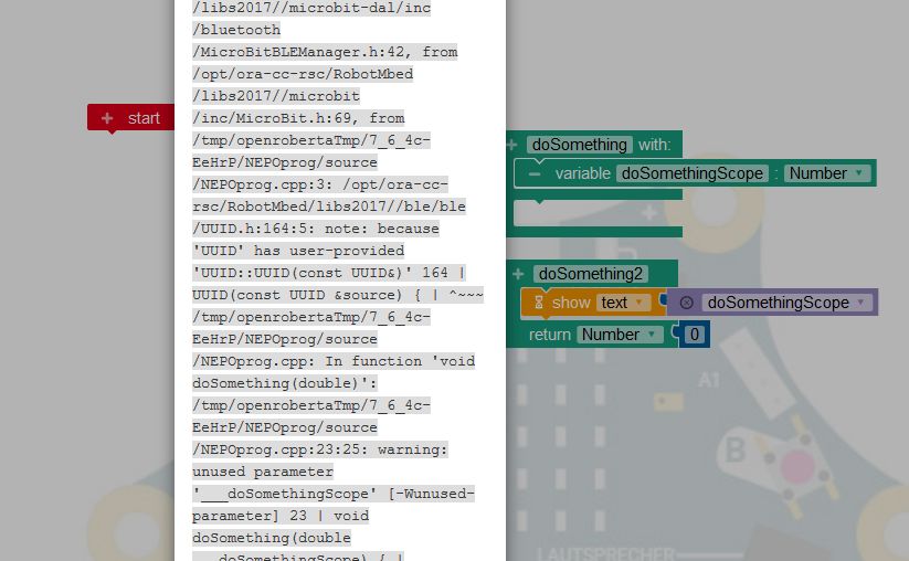 Running programs with scope errors do not result in user friendly error messages when the scope ...