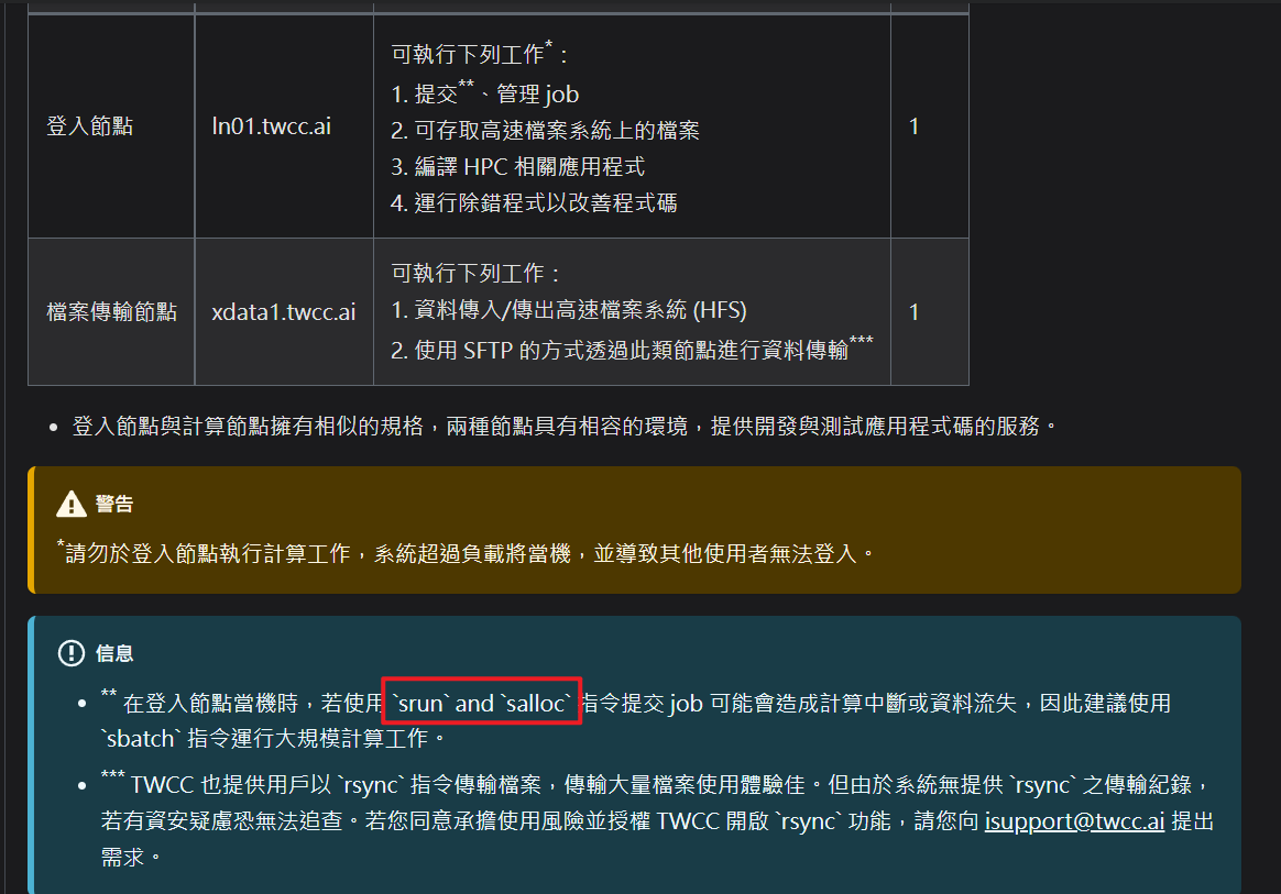 [中文搬家調整2+建檔] 台灣杉二號 (命令列介面) -1 · Issue #304 · twcc/man-vip · GitHub