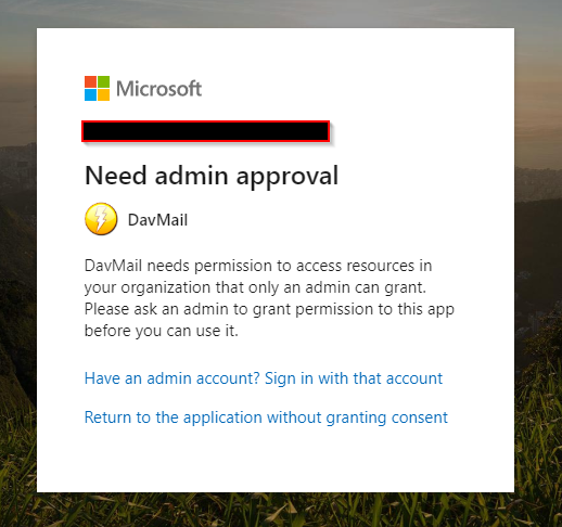 Need admin approval · Issue #71 · mguessan/davmail · GitHub