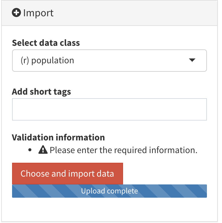 Visual Issue With The Choose And Import Data Button · Issue 240 · Unige Geohealthaccessmod