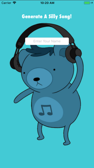 GitHub - thisiscsim/silly-song: Silly Song is an iOS App that prompts the users to enter their ...