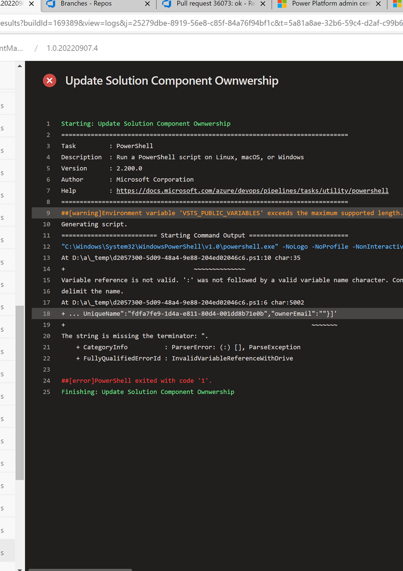 Alm Accelerator Bug Variable Reference Is Not Valid · Issue 3601 · Microsoftcoe 2974