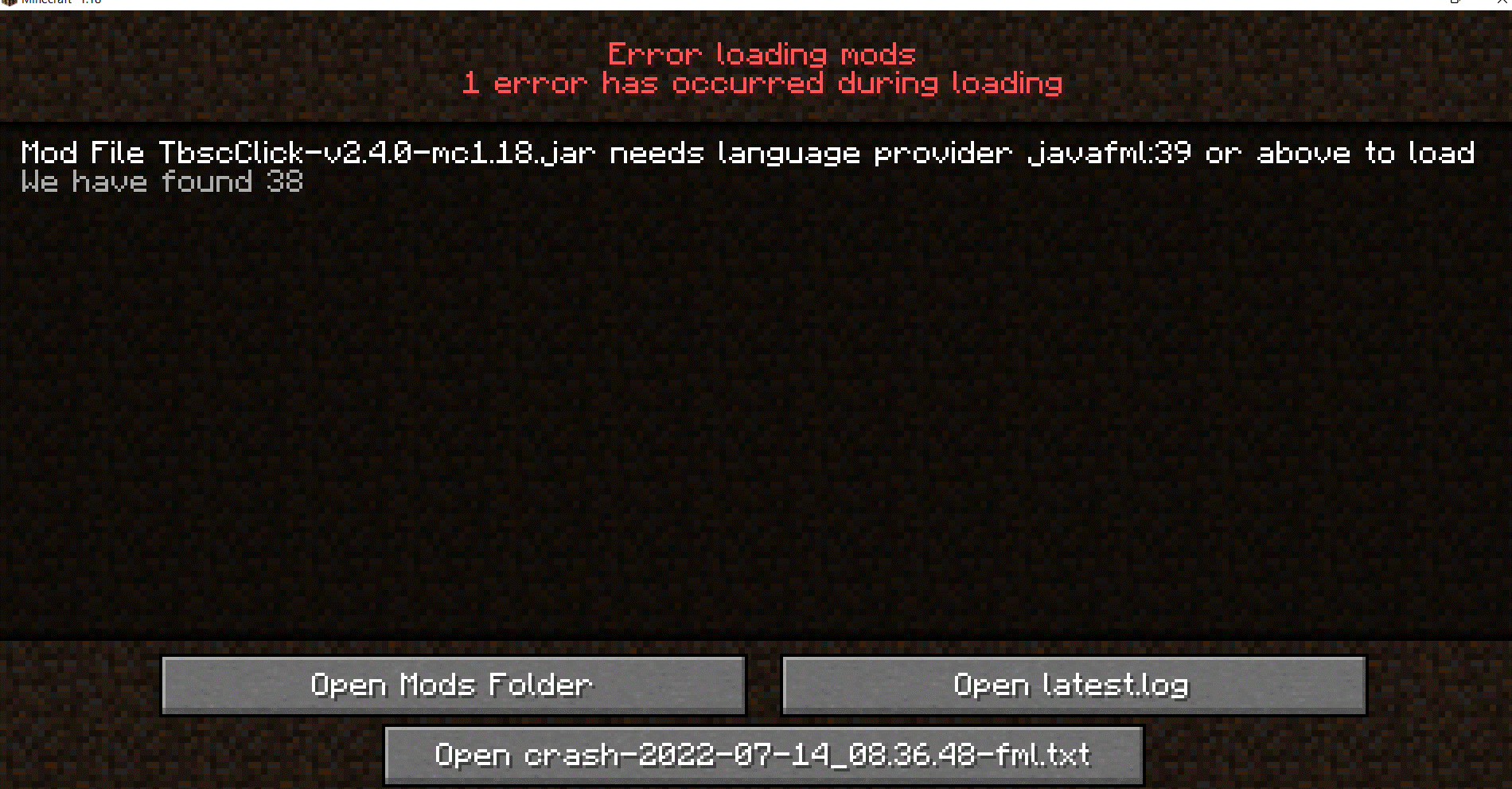 Error message · Issue #8 · Tbsc/TbscClick · GitHub