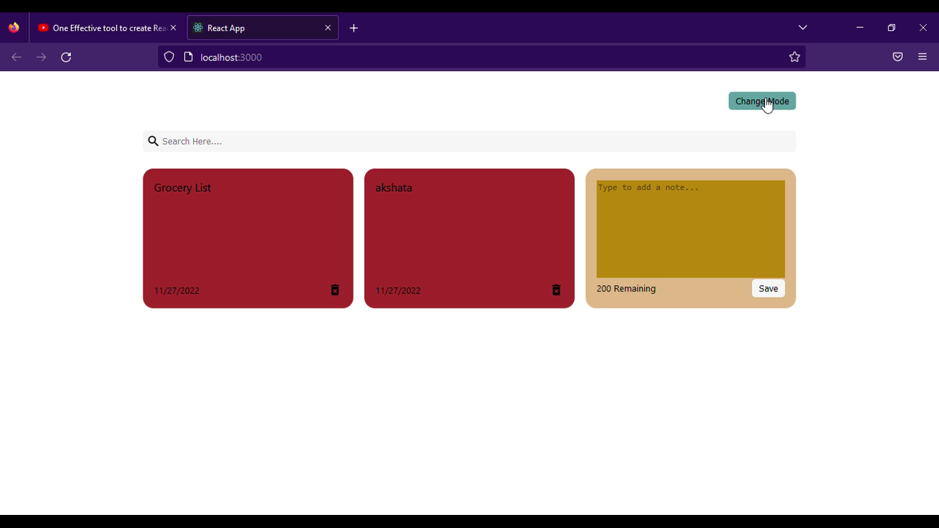 Github Shindeakshu React Notes App