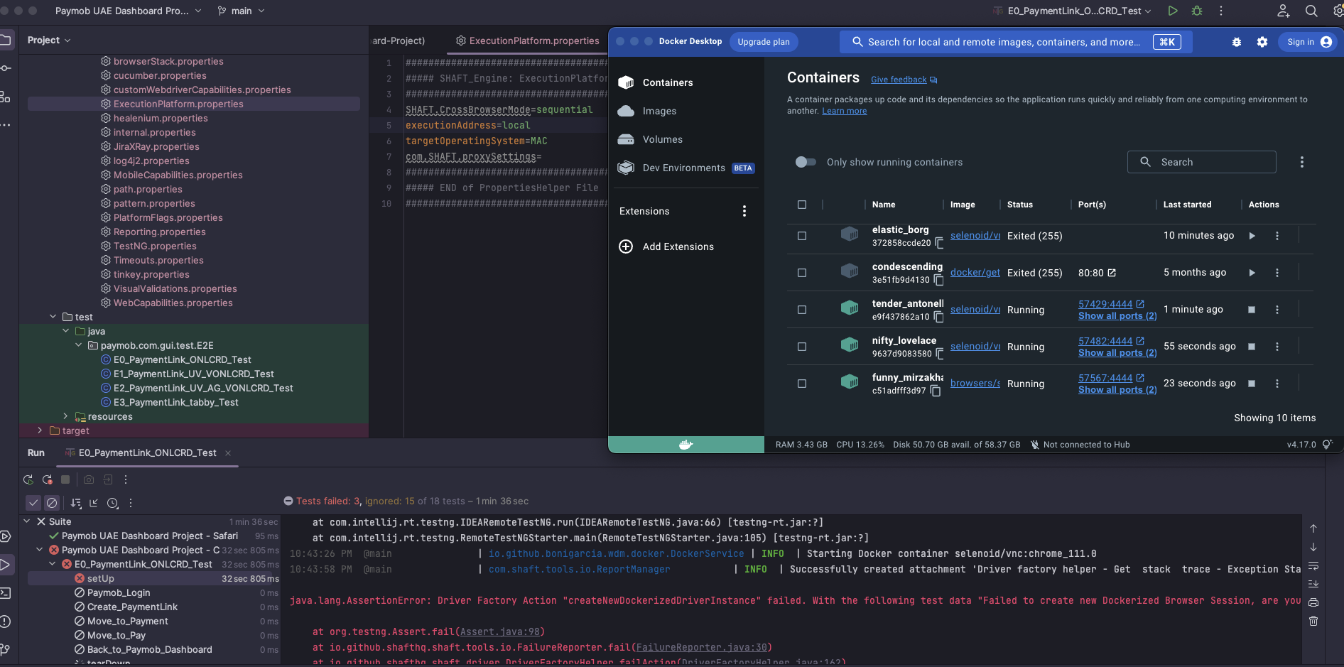 [Bug]: "createNewDockerizedDriverInstance" failed. "Failed to create new Dockerized Browser ...