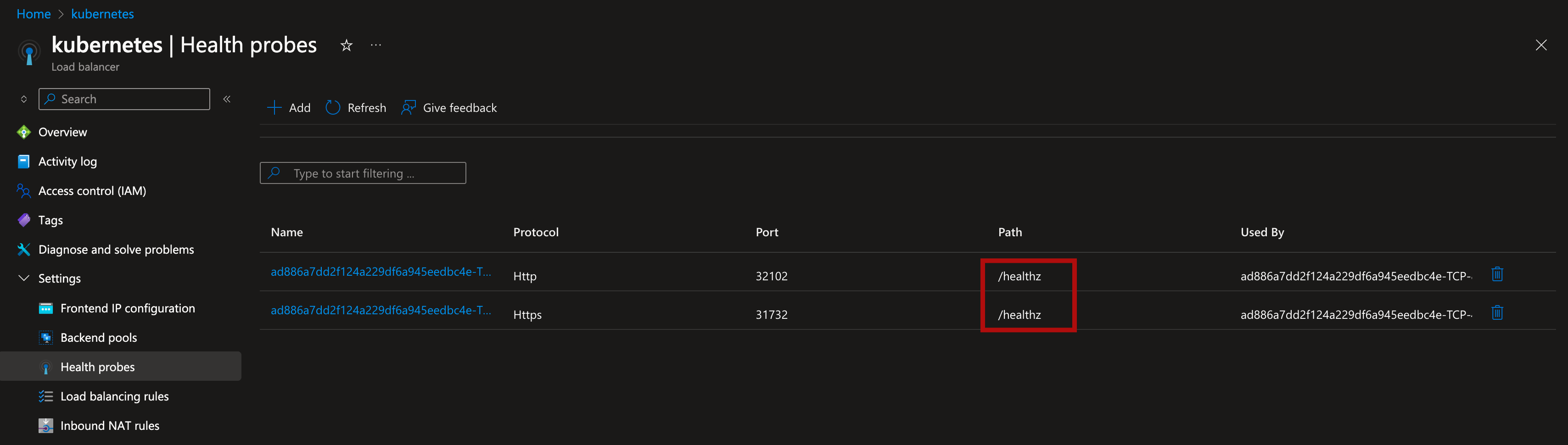 [BUG] New azure-load-balancer-health-probe-request-path not working with rewrite-target · Issue ...