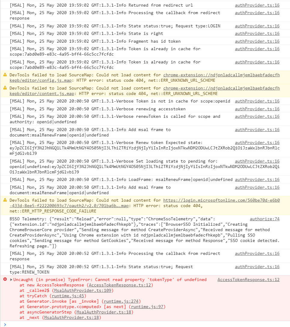 Fails To Acquire Access Token On First Attempt In Chrome When Using Redirect Option · Issue 237
