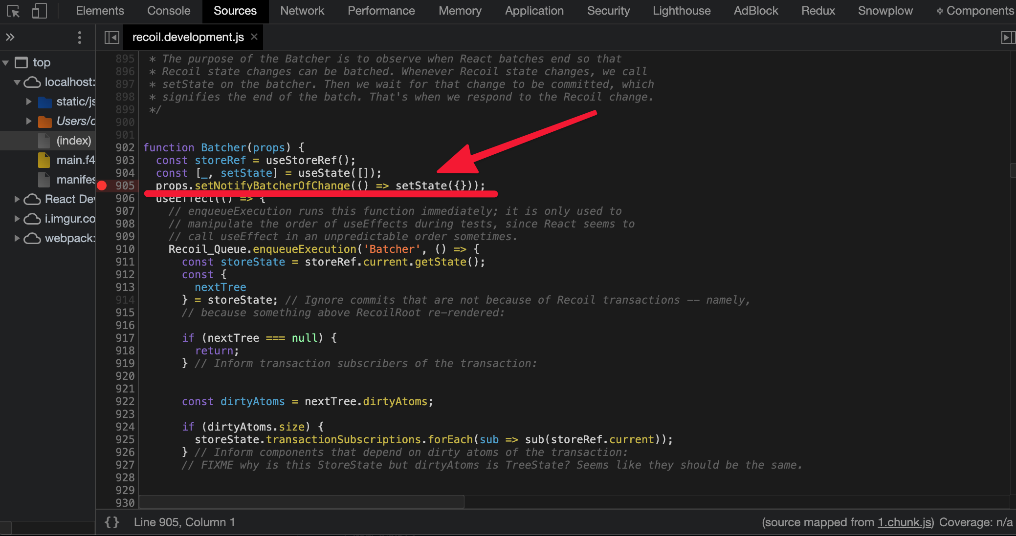 Warning: Cannot update a component (`Batcher`) while rendering a different component · Issue ...