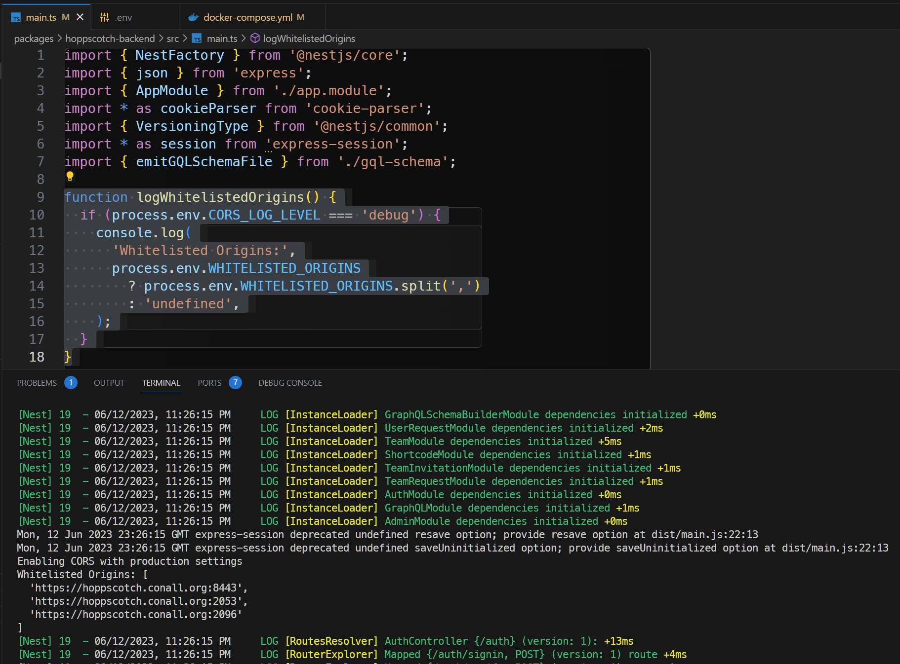 [bug]: whitelisted_origins for CORS being ignored for proxied URLs for /graphql endpoint · Issue ...