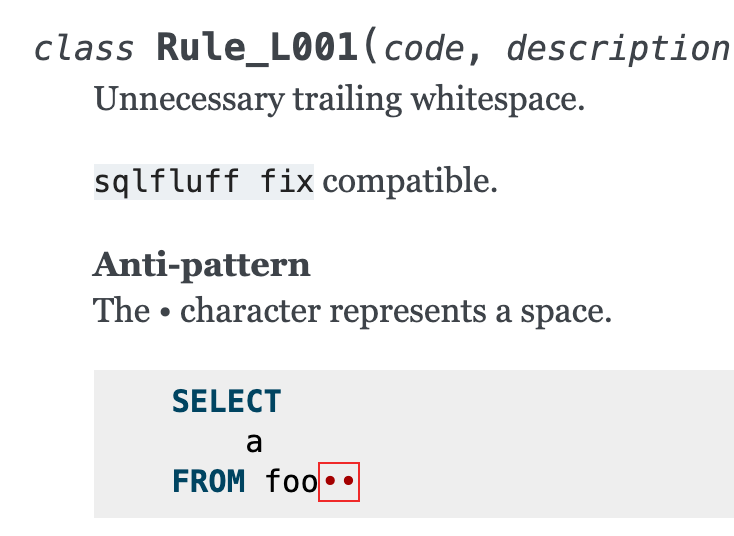 Rules documentation improvements by tunetheweb · Pull Request #2542 · sqlfluff/sqlfluff · GitHub