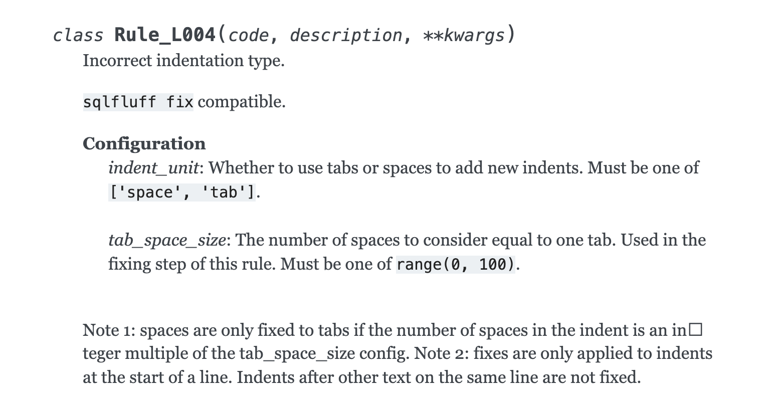 Rules documentation improvements by tunetheweb · Pull Request #2542 · sqlfluff/sqlfluff · GitHub