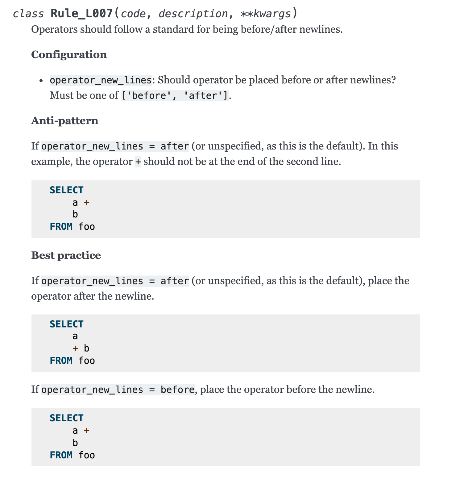 Rules documentation improvements by tunetheweb · Pull Request #2542 · sqlfluff/sqlfluff · GitHub