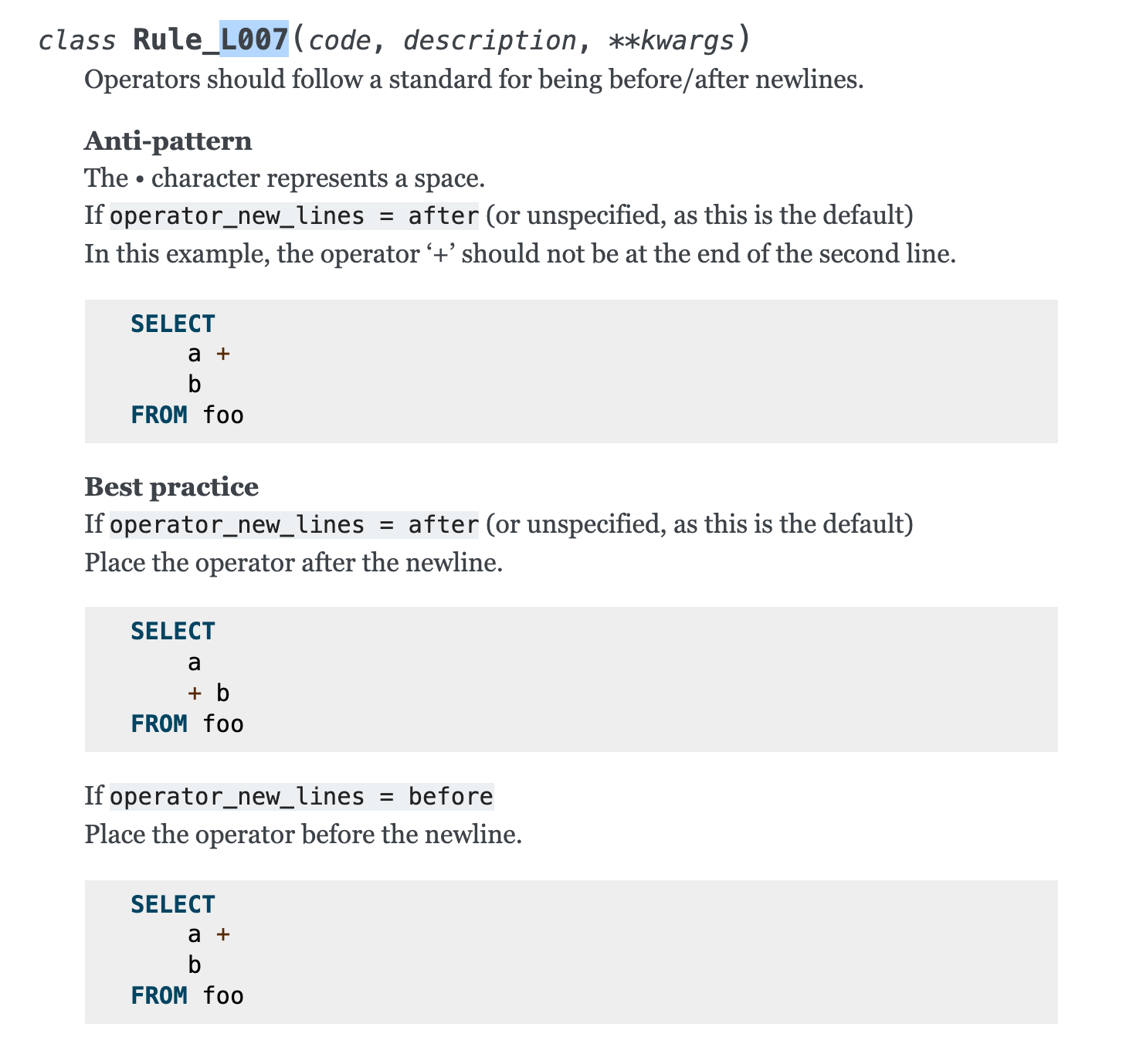 Rules documentation improvements by tunetheweb · Pull Request #2542 · sqlfluff/sqlfluff · GitHub