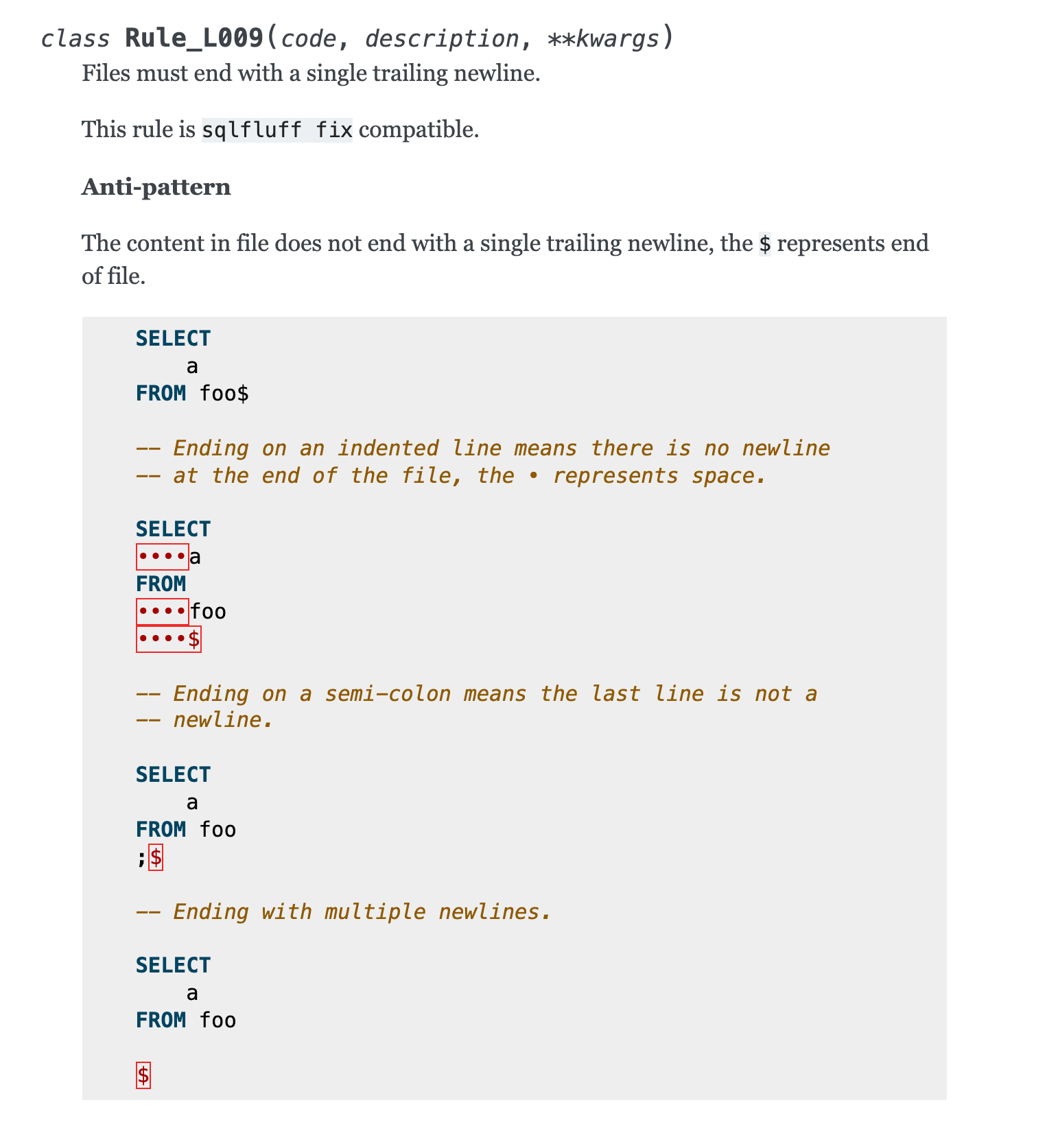 Rules documentation improvements by tunetheweb · Pull Request #2542 · sqlfluff/sqlfluff · GitHub