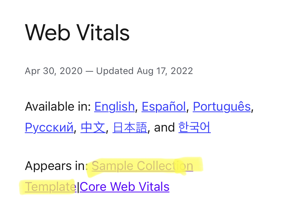 Incorrect sample projects in CWV pages · Issue #9282 · GoogleChrome/web.dev · GitHub