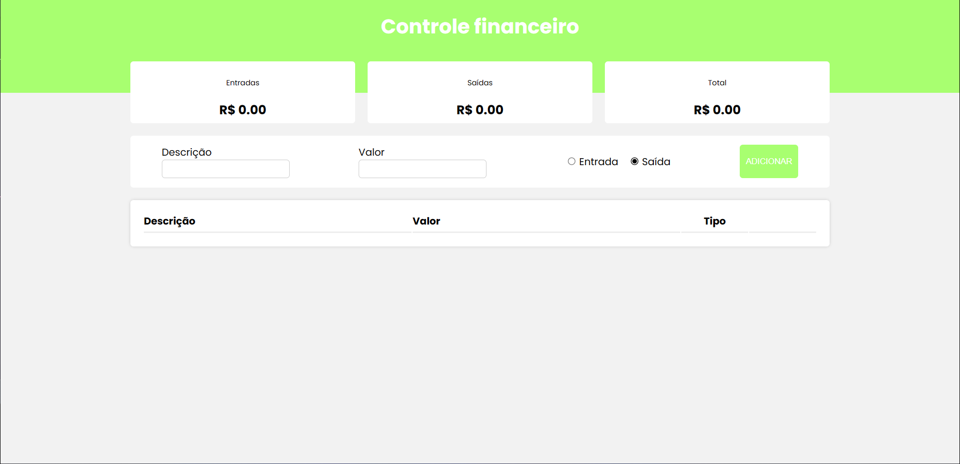 GitHub - GaabrielS/controle-financeiro