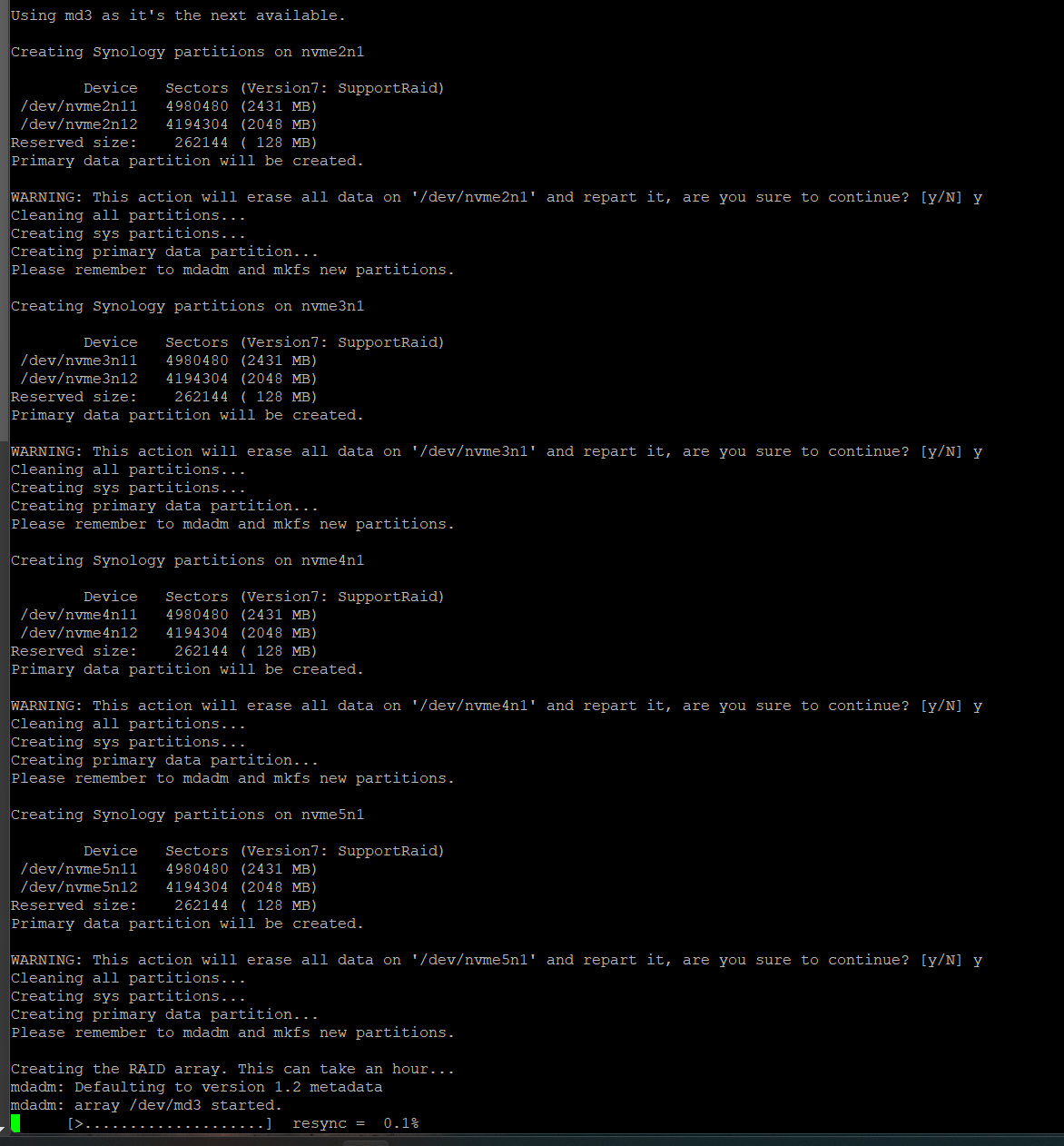 Can't create raid0 when 6 nvme are populated · Issue #86 · 007revad/Synology_M2_volume · GitHub
