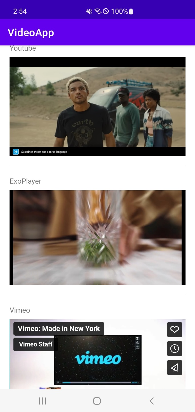 GitHub - EunseopIm/VideoPlayerSample: Youtube, Vimeo, Exoplayer Sample