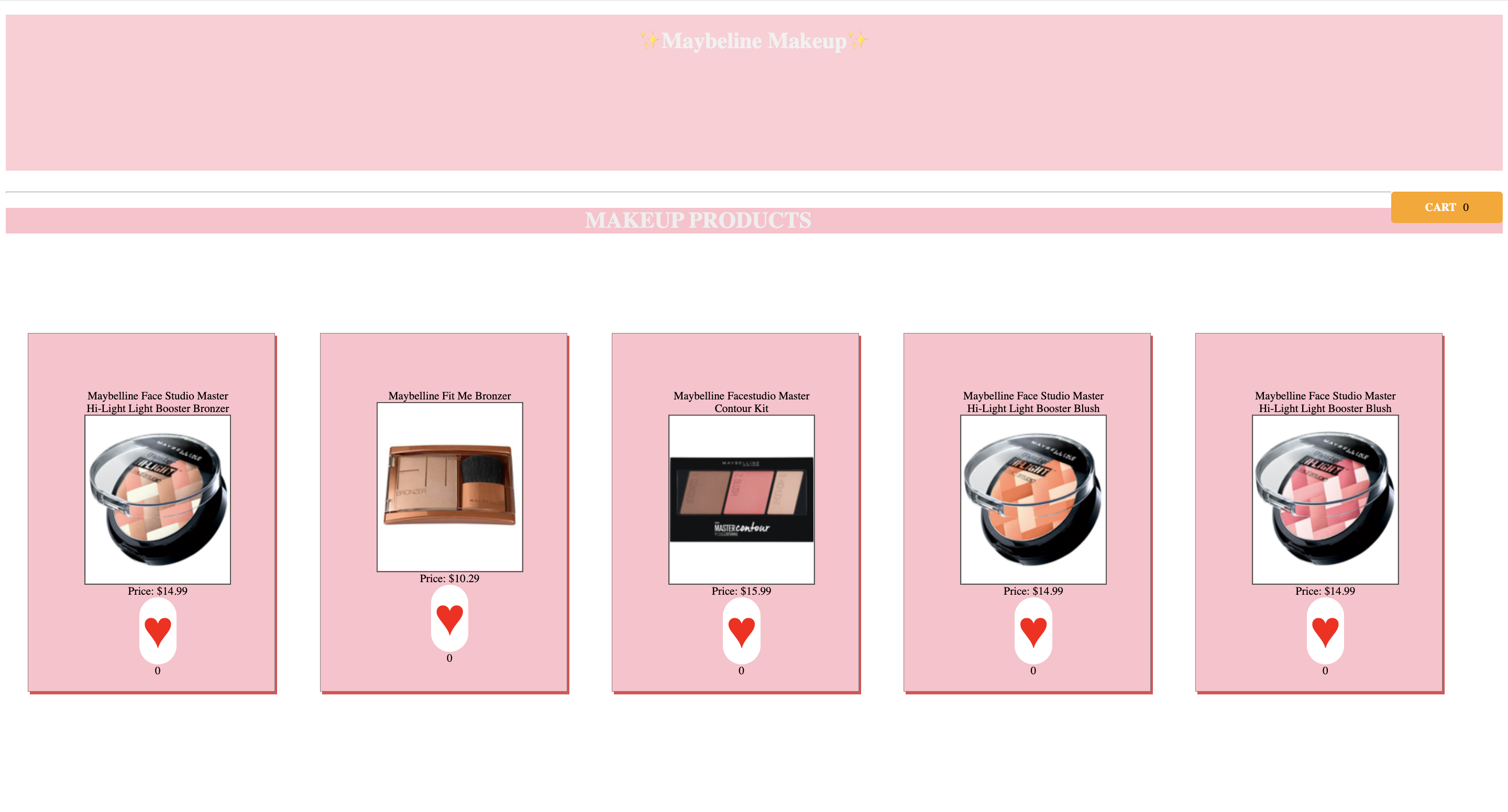 GitHub - Amereen/Project-1-Makeup: Phase 1