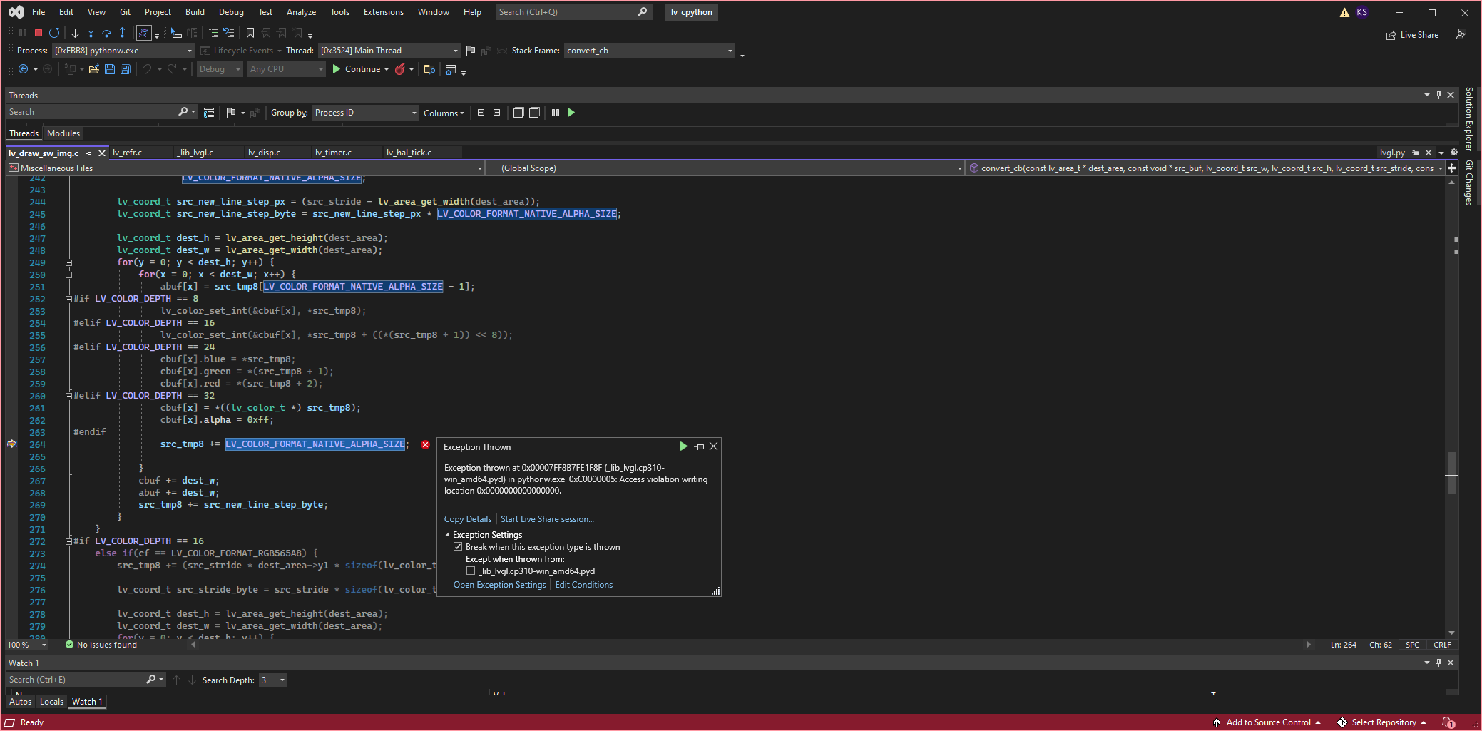 Access Violation Error · Issue 4231 · Lvgl Lvgl · Github