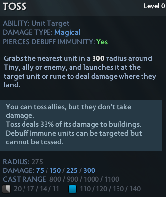 Tiny toss vs magic immune units needs update? · Issue #12981 · ValveSoftware/Dota2-Gameplay · GitHub
